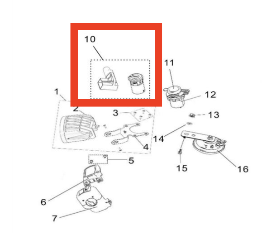 Surron OEM Ignition Switch Set and Key (Surron LBX)