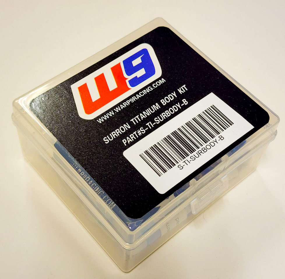 Warp9 Surron Light Bee Full Titanium Body / Chassis Bolt Kit