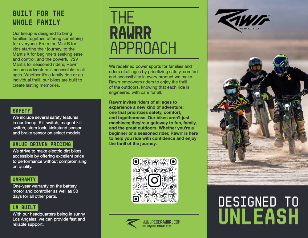 Rawrr Mantis Mini R - 72v Electric Motorcycle